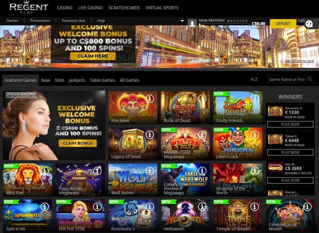 Regent Play Casino Review - 🎰 (2021) - The Ultimate Guide + Bonuses